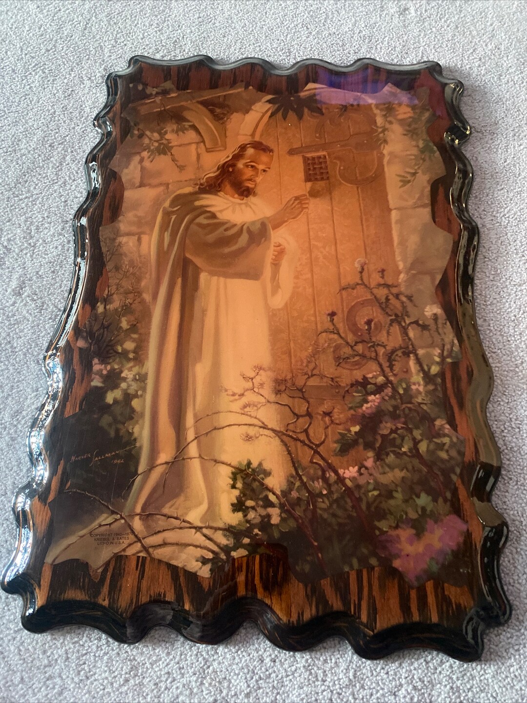 Vtg 1970 Warner Sakkman Replica Christ at the Door - Etsy