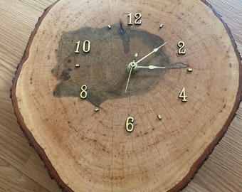 Wood Slab Clock - Etsy