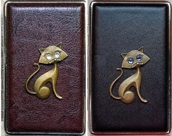 Absinthe Black Cat Poster Cigarette Case Wallet Business Card Holder ...