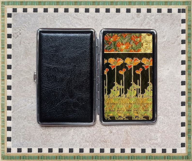 Slim Cigarette Case for 100's Alphonse Muchaart Nouveau - Etsy