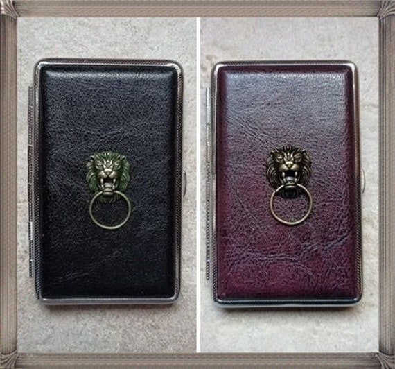 Lion's Head gothic Cigarette Case for 100's Slim | Etsy