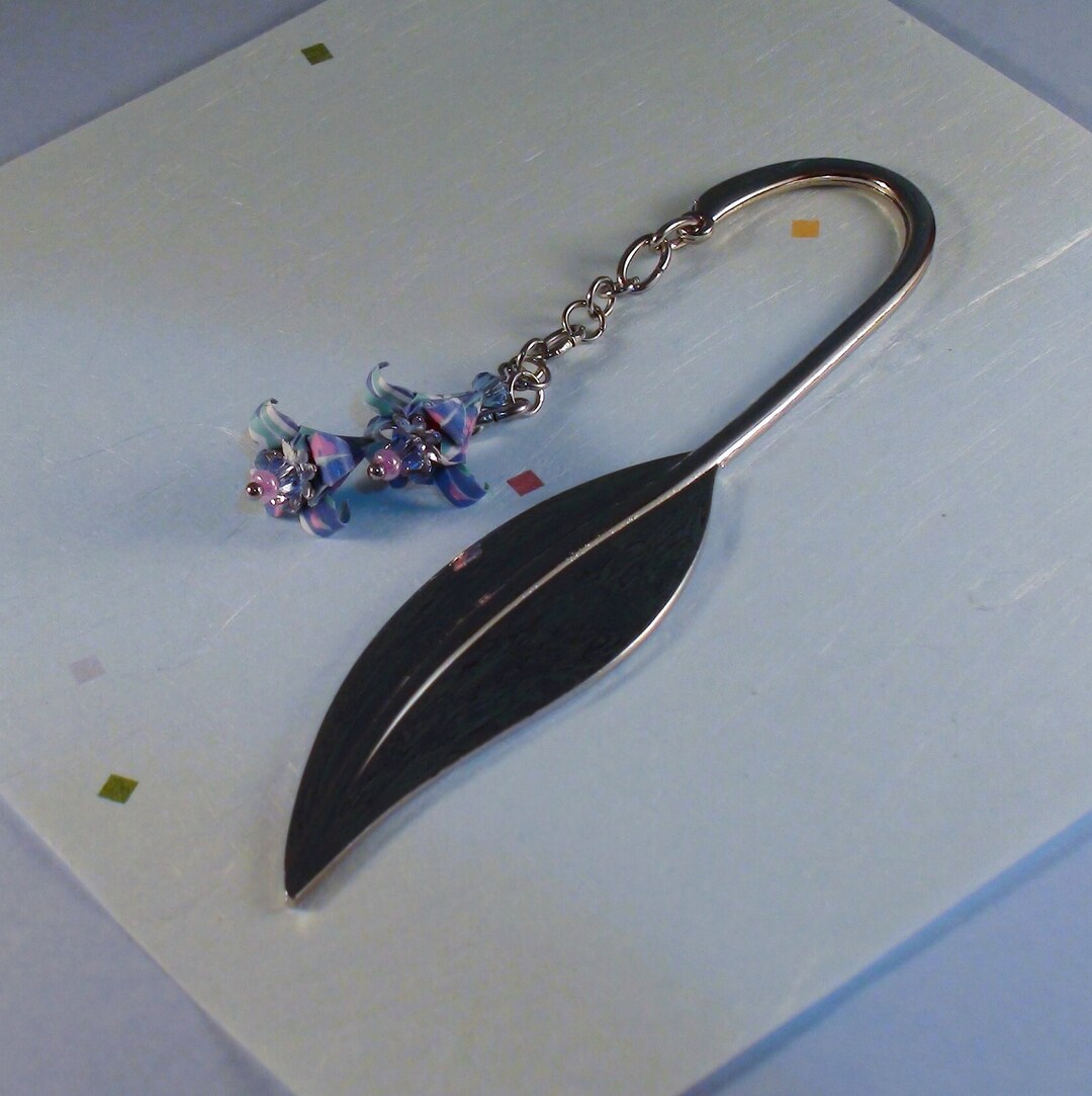 Leaf & Flower Bookmark, Origami Flower Bookmark, Leaf/flower Bookmark ...