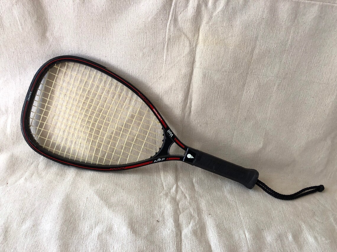 Vintage AMF Voit Lightning Racquetball Racquet W Cover | Etsy