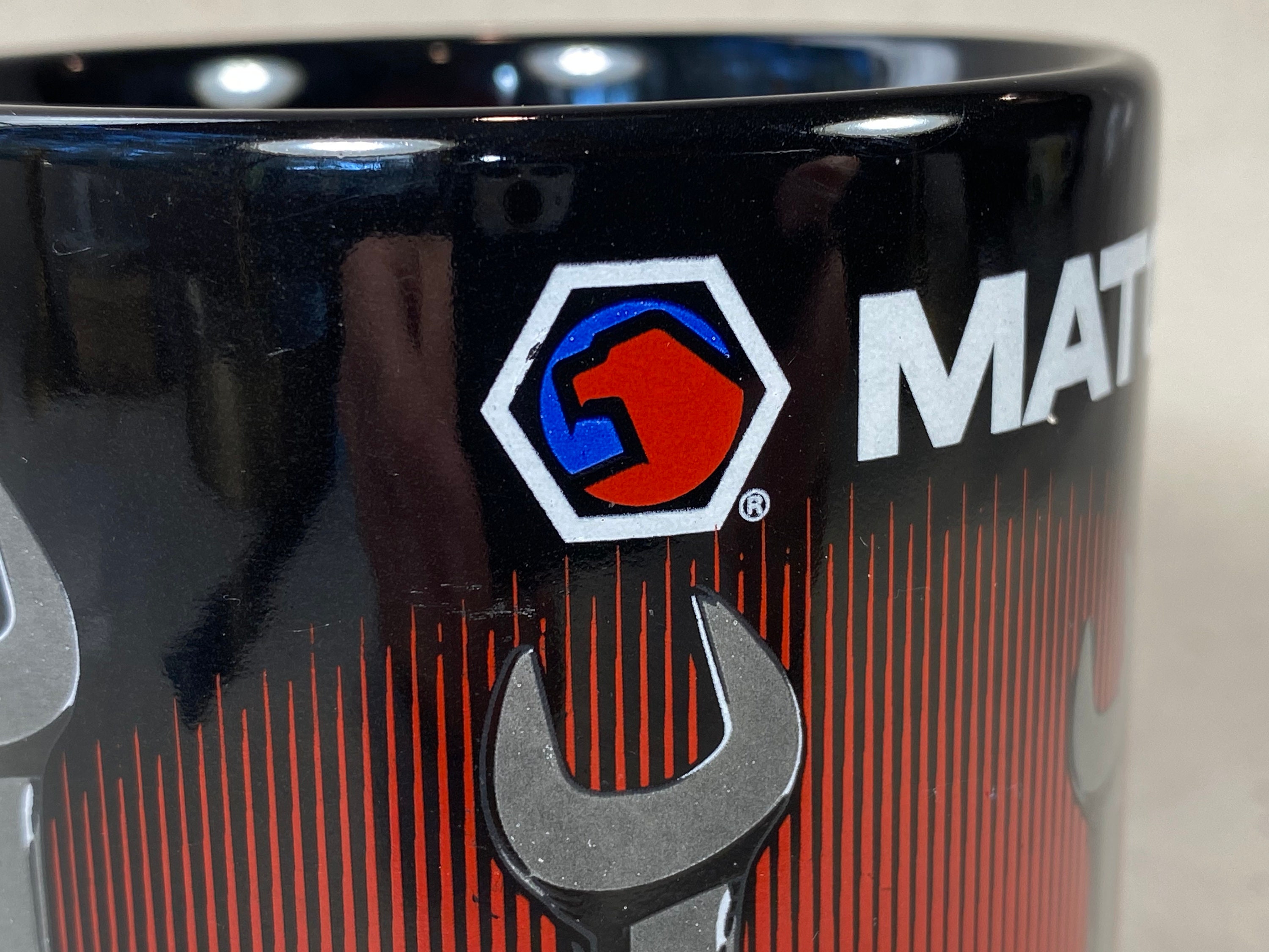 MATCO Tools Corporate Logo Coffee Mug Black With Red Stripes - Etsy