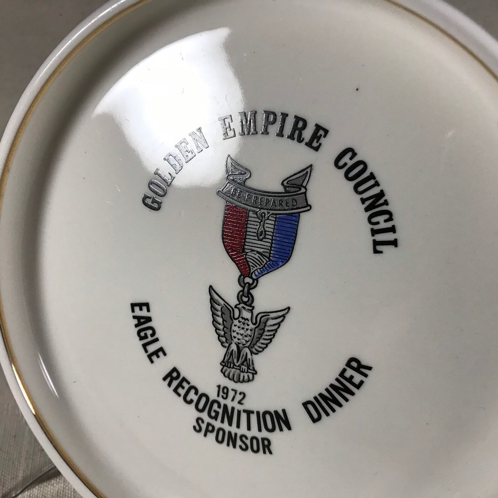 Vintage Boy Scouts of America Plate Dish Golden Empire Council | Etsy