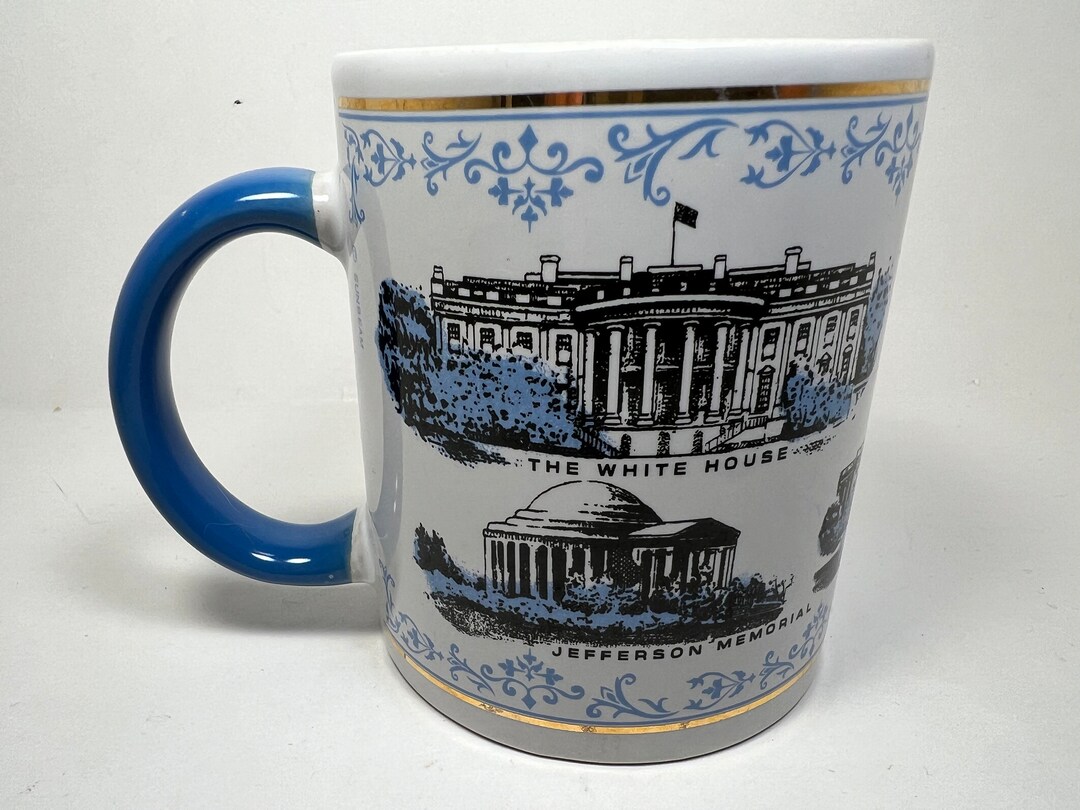 Vintage Washington DC Coffee Mug US Capital Landmarks White House ...