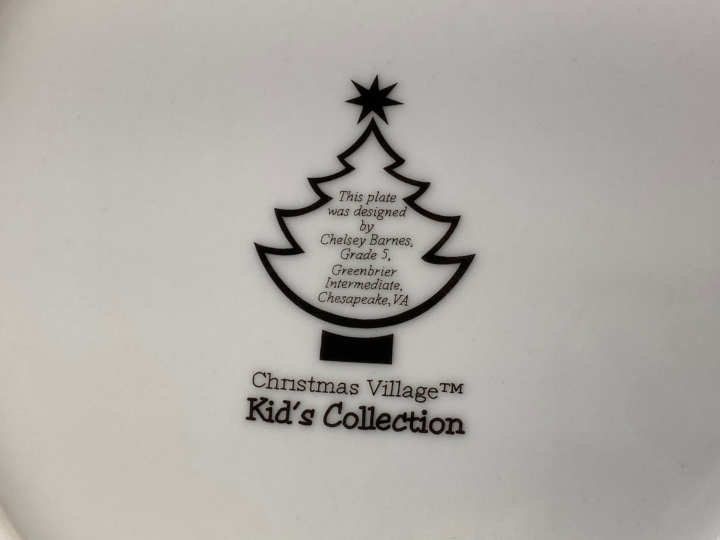 Vintage Pair of Christmas Village Kids Collection Plates | Etsy