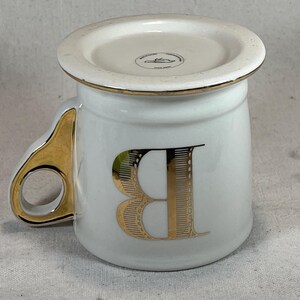 Anthropologie Letter “B” Gold Monogram Initial Ceramic Coffee Tea Mug ...