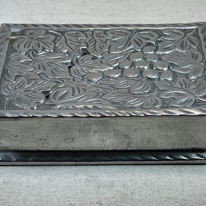 Pewter Jewelry Box - Etsy