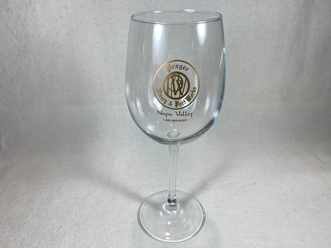 Prager Winery & Port Works Crystal Wine Glass | Napa Valley Winery St ...