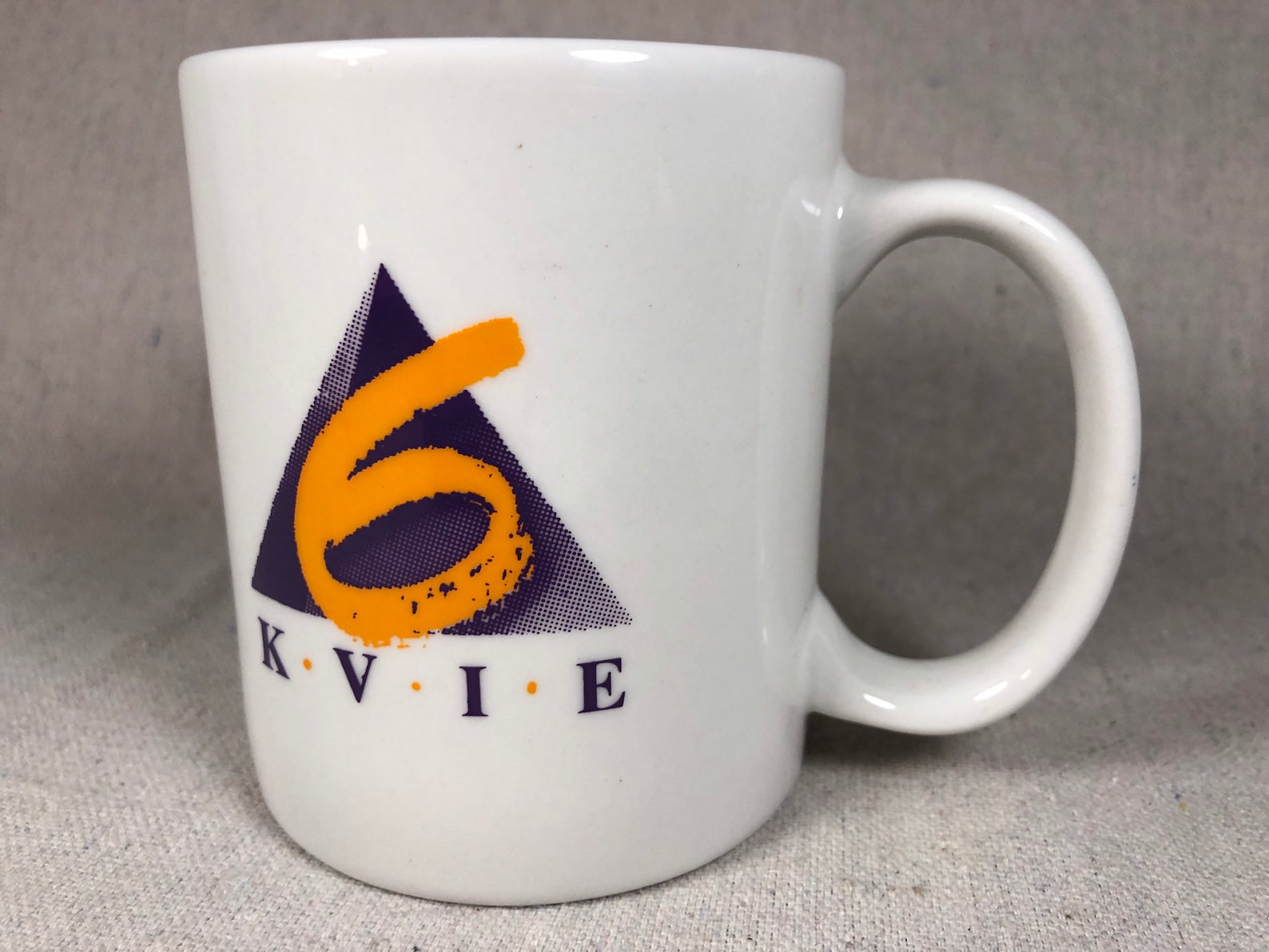 Vintage KVIE Sacramento PBS TV Station Logo Coffee Mug White | Etsy