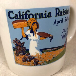 Vintage Wells Fargo Coffee Mug California Raisin Days Vintage ...