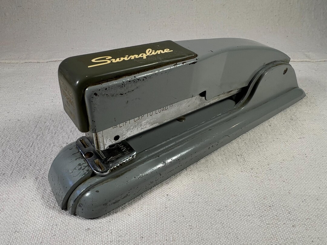 Vintage Swingline Model 27 Art Deco Commercial Office Stapler Gray ...