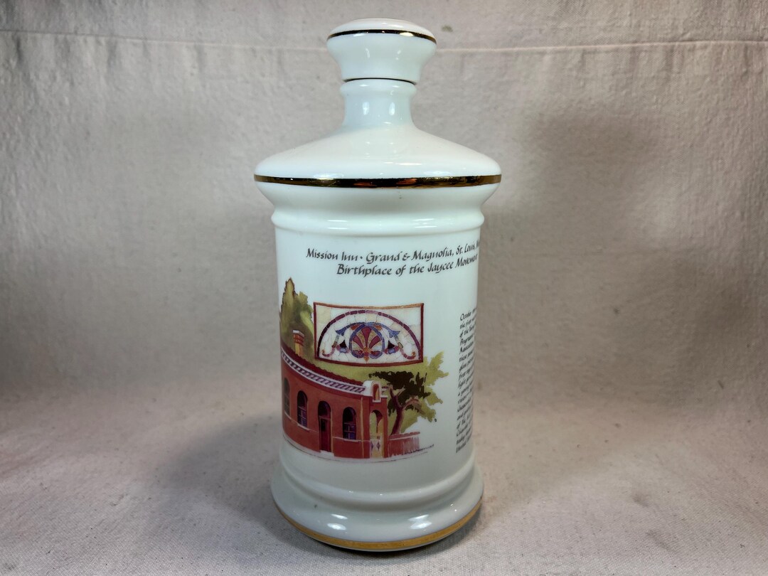 Vintage US Jaycees Commemorative Porcelain Decanter With Gold Trim ...