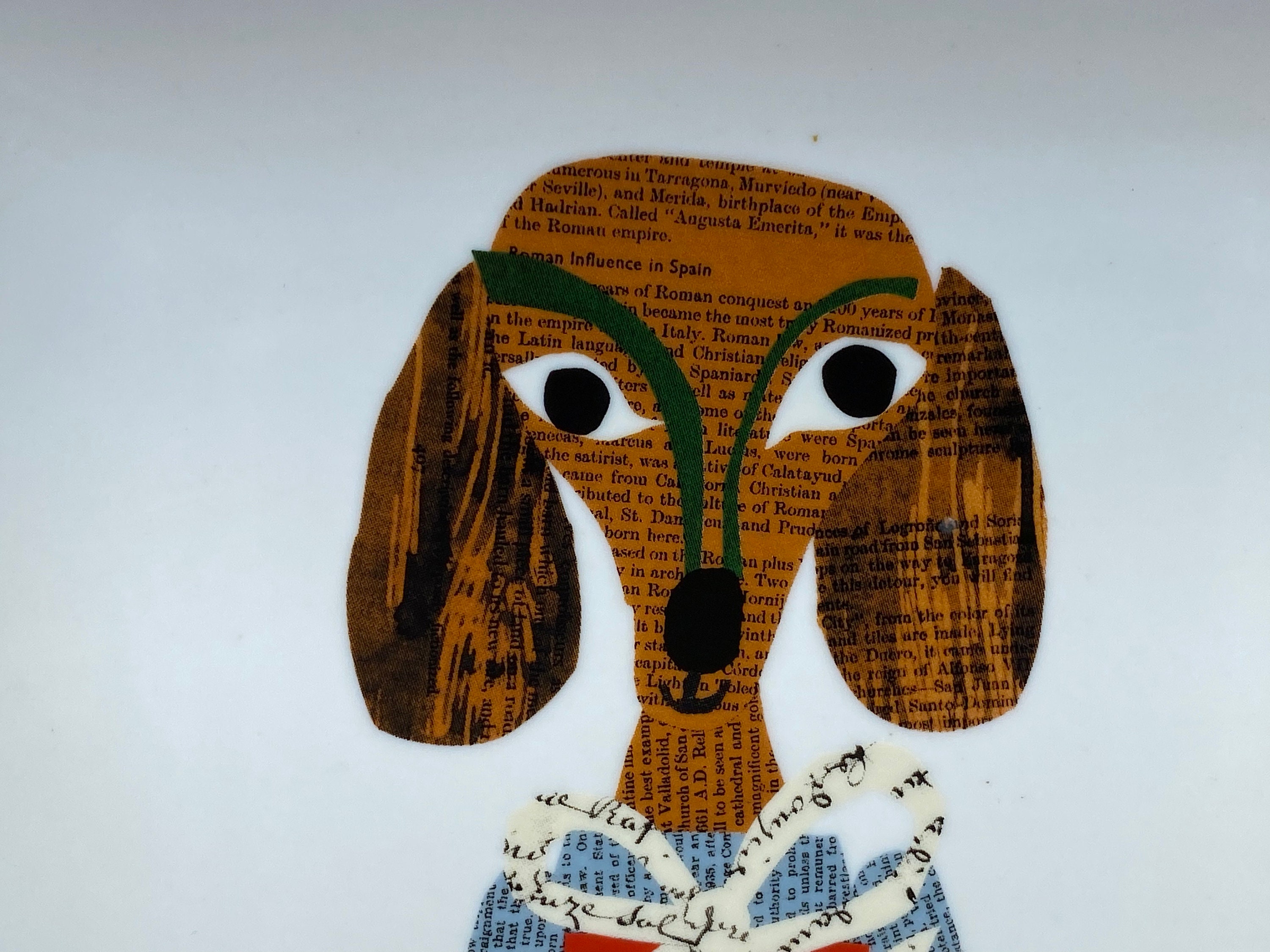 Denise Fielder Pottery Barn Dachshund Dog Sqaure Ring Coin Key | Etsy UK