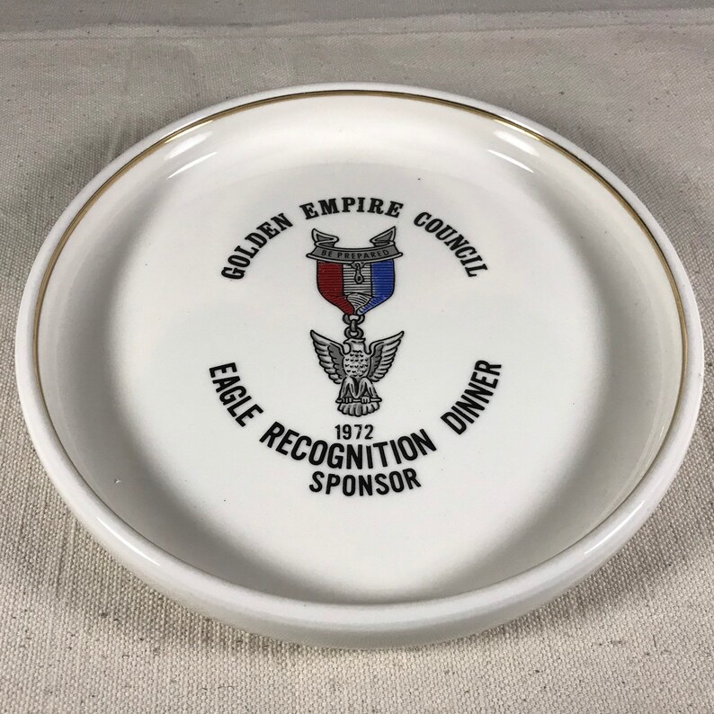 Vintage Boy Scouts of America Plate Dish Golden Empire Council | Etsy