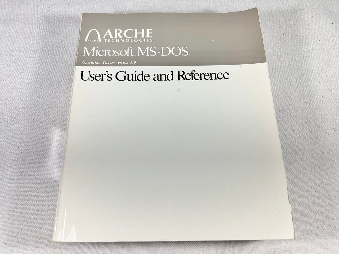 Vintage Microsoft MS-DOS 5.0 Operating System User’s Guide & Reference ...