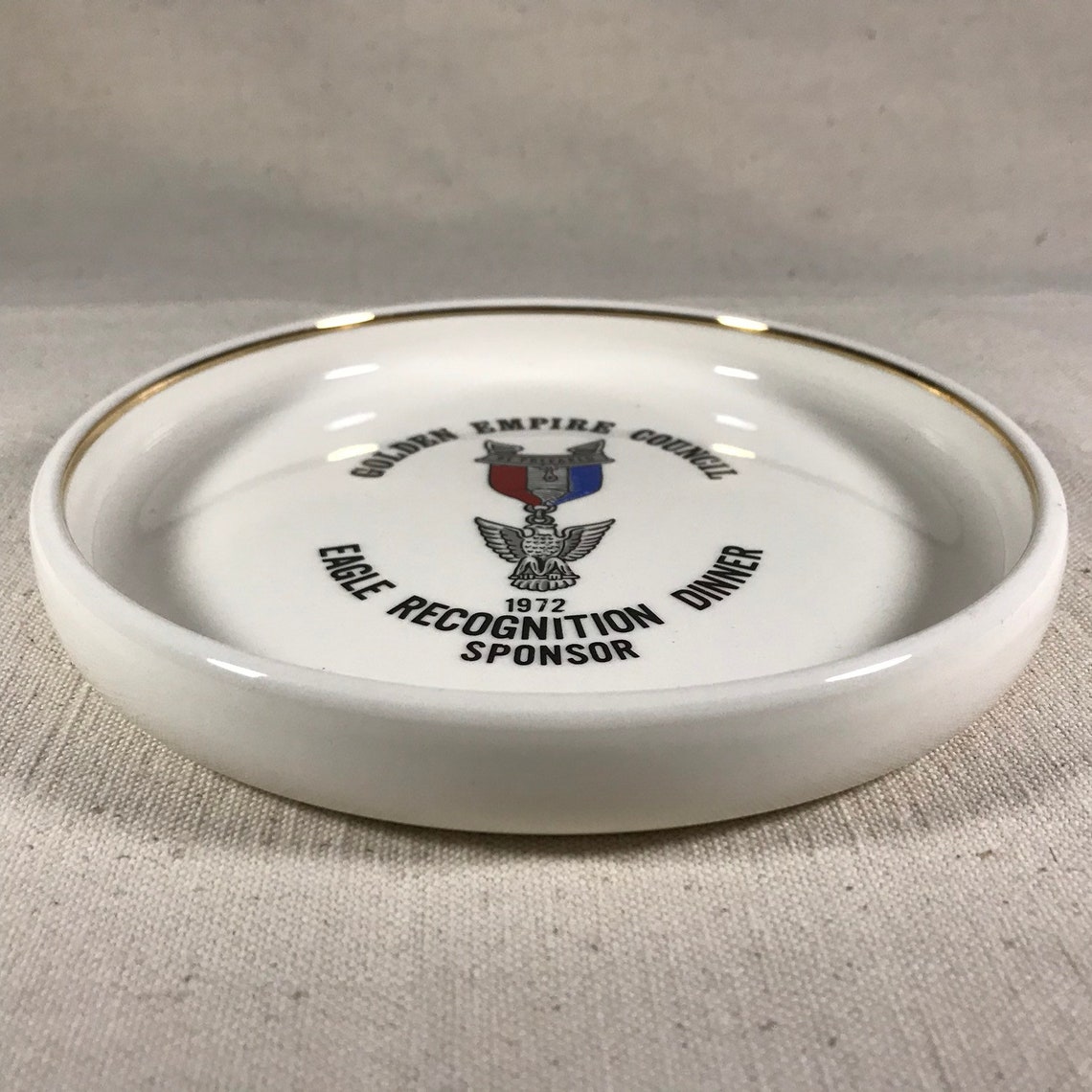 Vintage Boy Scouts of America Plate Dish Golden Empire Council | Etsy
