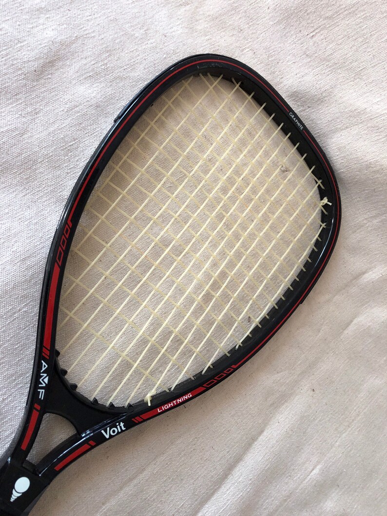 Vintage AMF Voit Lightning Racquetball Racquet W Cover | Etsy