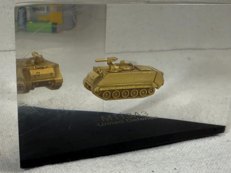 Rare Vintage M113A3 Armored Personnel Carrier Acrylic Lucite Mirrored ...
