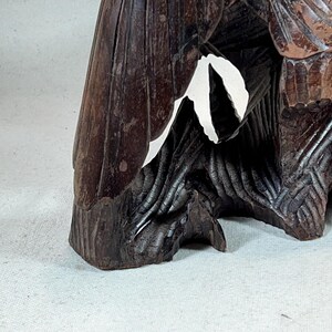 Vintage Bali Balinese Hand-carved Hardwood Bust Sculpture Man Java ...