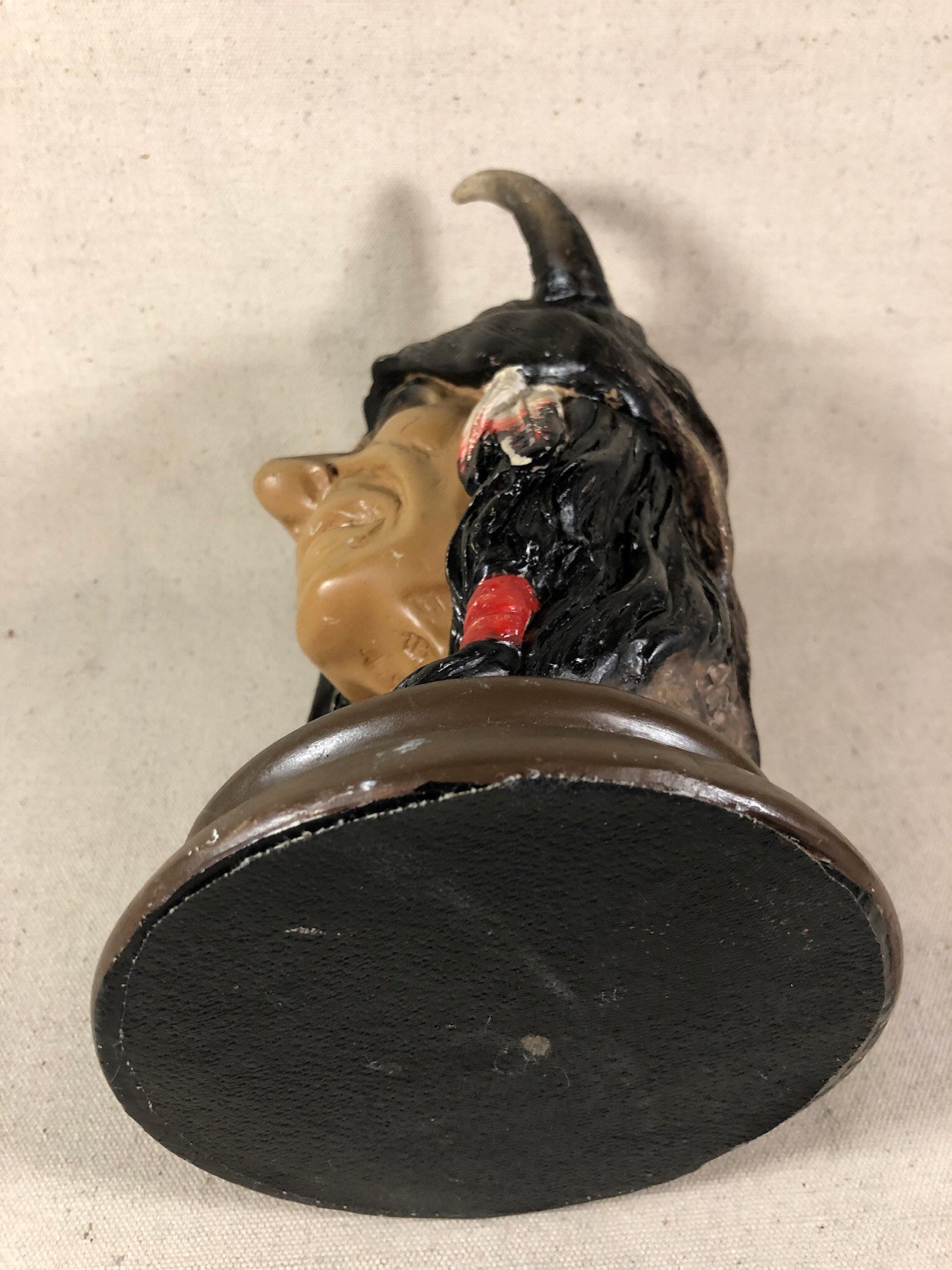 Vintage Native American Chief Bust W Buffalo Horns | Hand-painted ...
