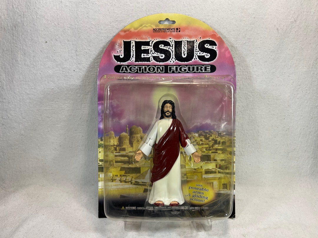 Jesus Action Figure Poseable Arms & Gliding Action Sealed in Box 2001 ...