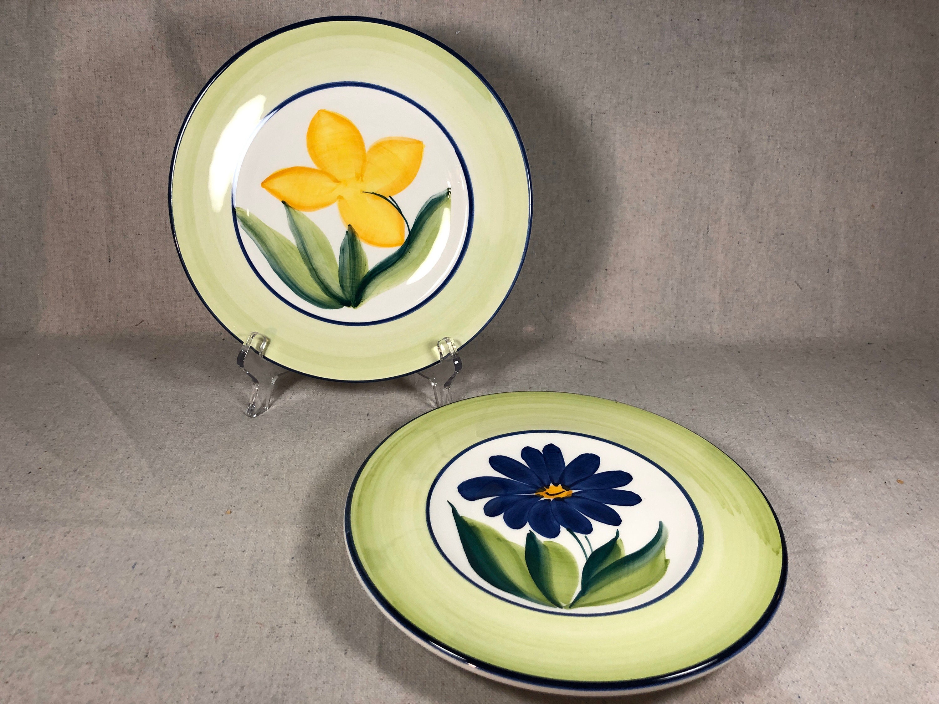 Pair of Pizzato Hand-painted Italian Salad Pasta Plates With | Etsy