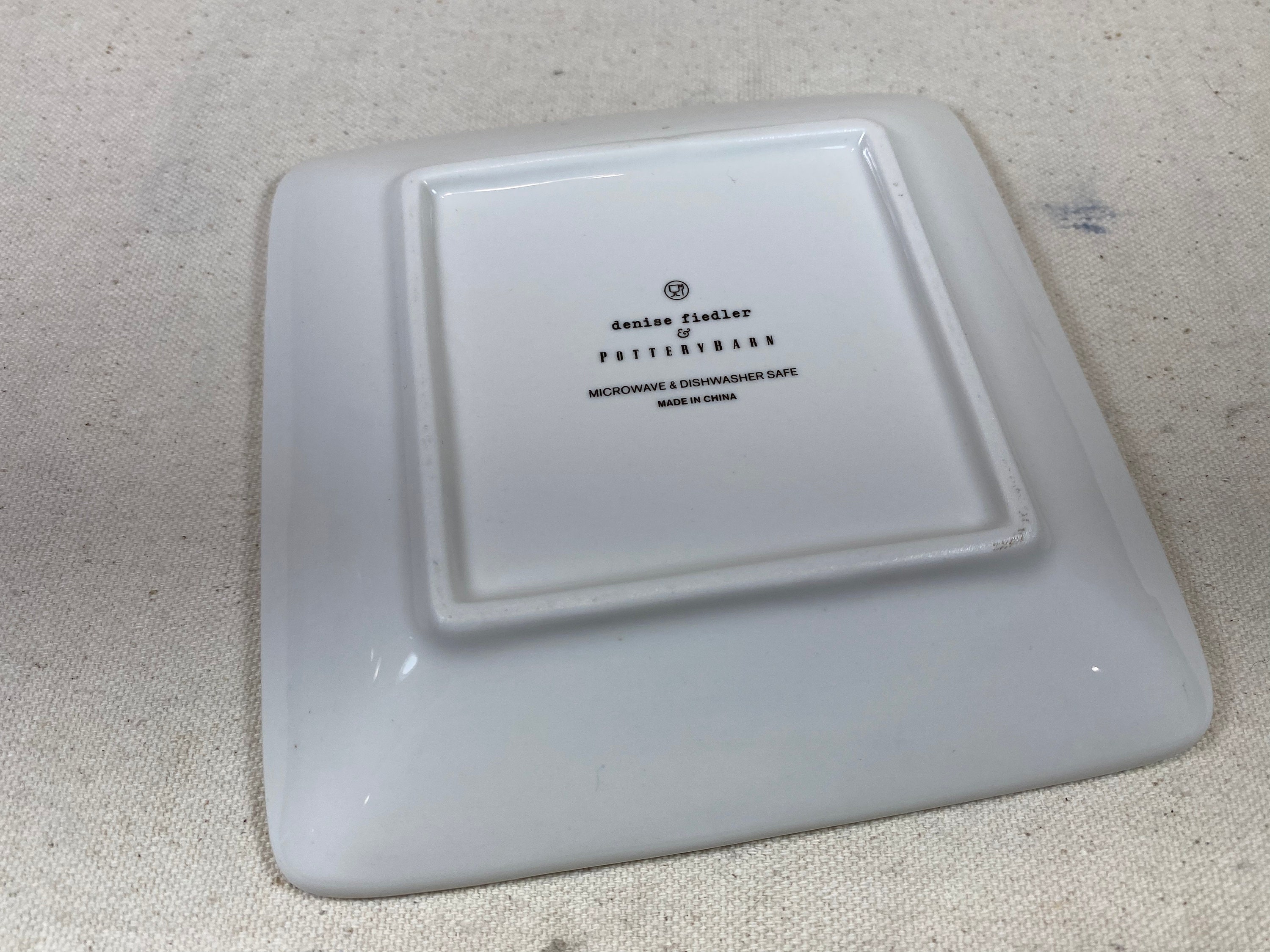 Denise Fielder Pottery Barn Dachshund Dog Sqaure Ring Coin Key | Etsy