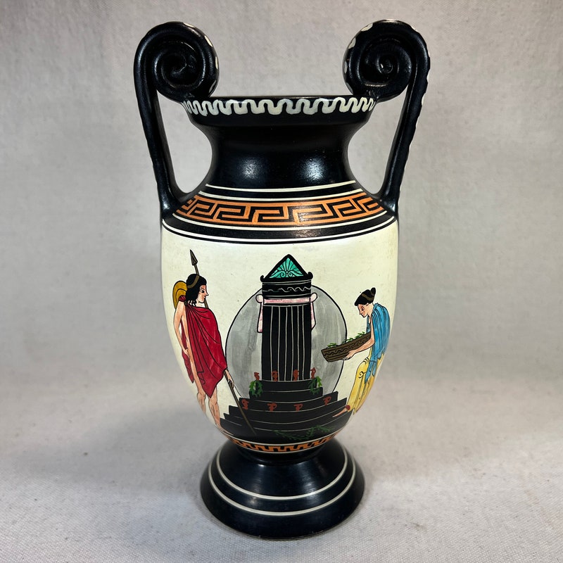 Greek Key Vase - Etsy