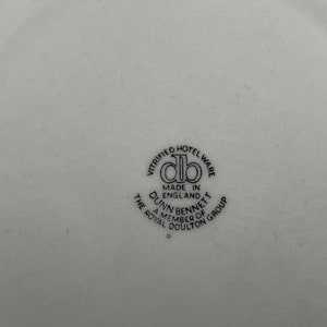 Vintage Dunn Bennett Royal Doulton Anthemion Vitrified Hotel Ware 7 ...