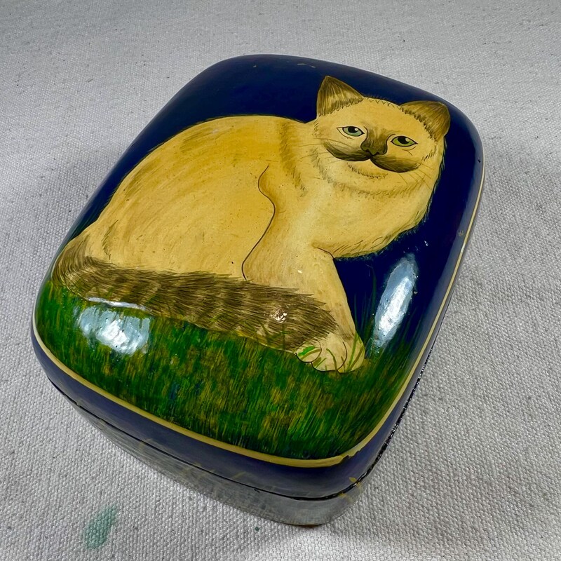 Lacquer Trinket Box - Etsy