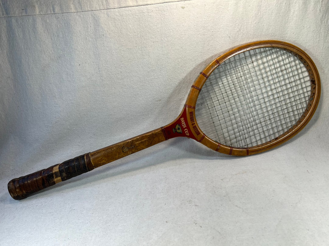 Vintage Wright & Ditson Davis Cup Model Wood Tennis Racquet Racket ...