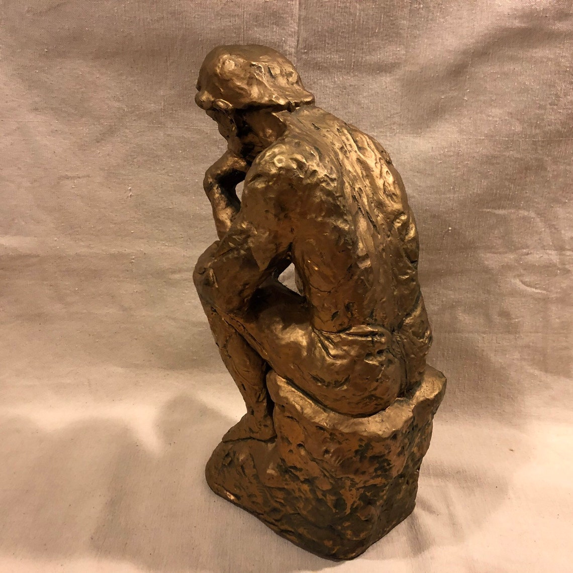 Vintage Auguste Rodin Thinker Penseur Replica Sculpture | Heavy ...