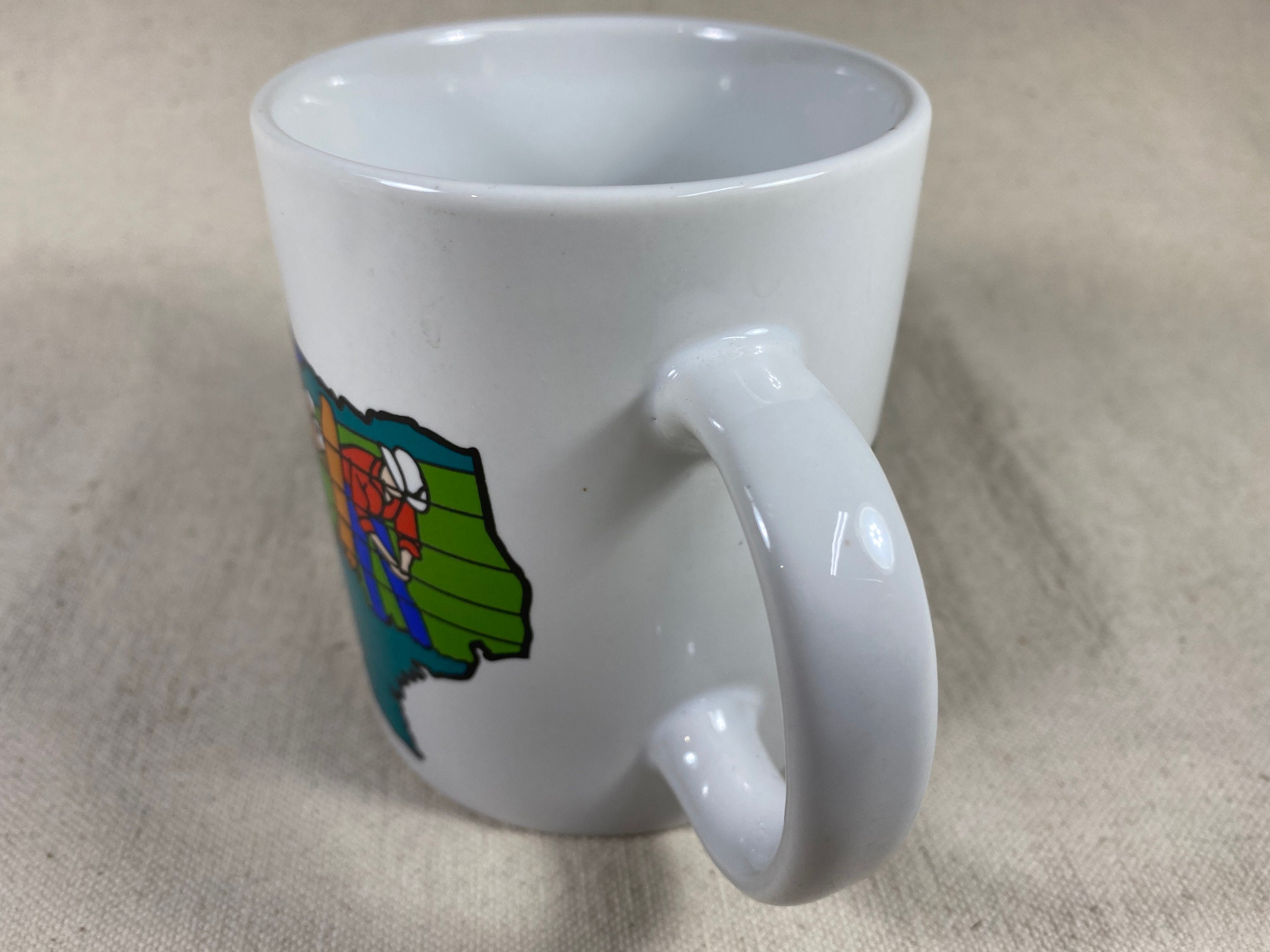 Vintage 1990s Texas State Map Ceramic Souvenir Coffee Mug Lone | Etsy