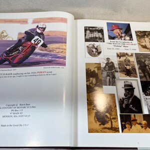 A Century of Motorcycling Vol. 1 by Butch & Tom Baer SIGNED Vintage ...