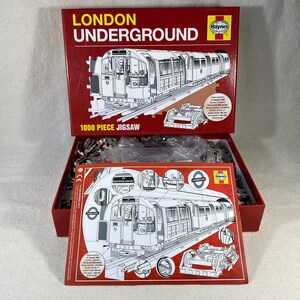 1000-piece London Underground Jigsaw Puzzle by Haynes UK Wireframe Tube ...
