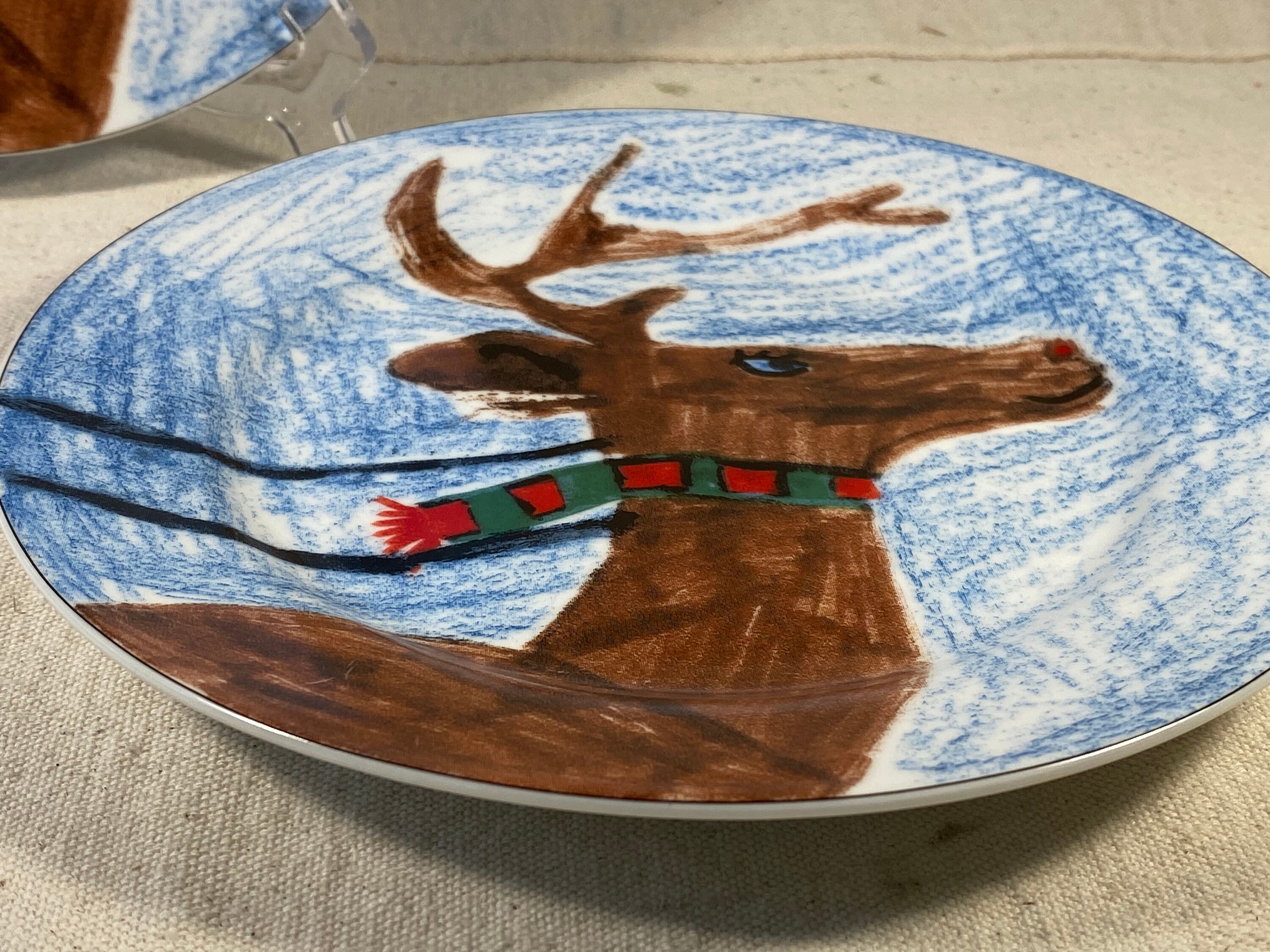 Vintage Pair of Christmas Village Kids Collection Plates | Etsy