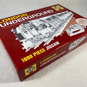 1000-piece London Underground Jigsaw Puzzle by Haynes UK Wireframe Tube ...