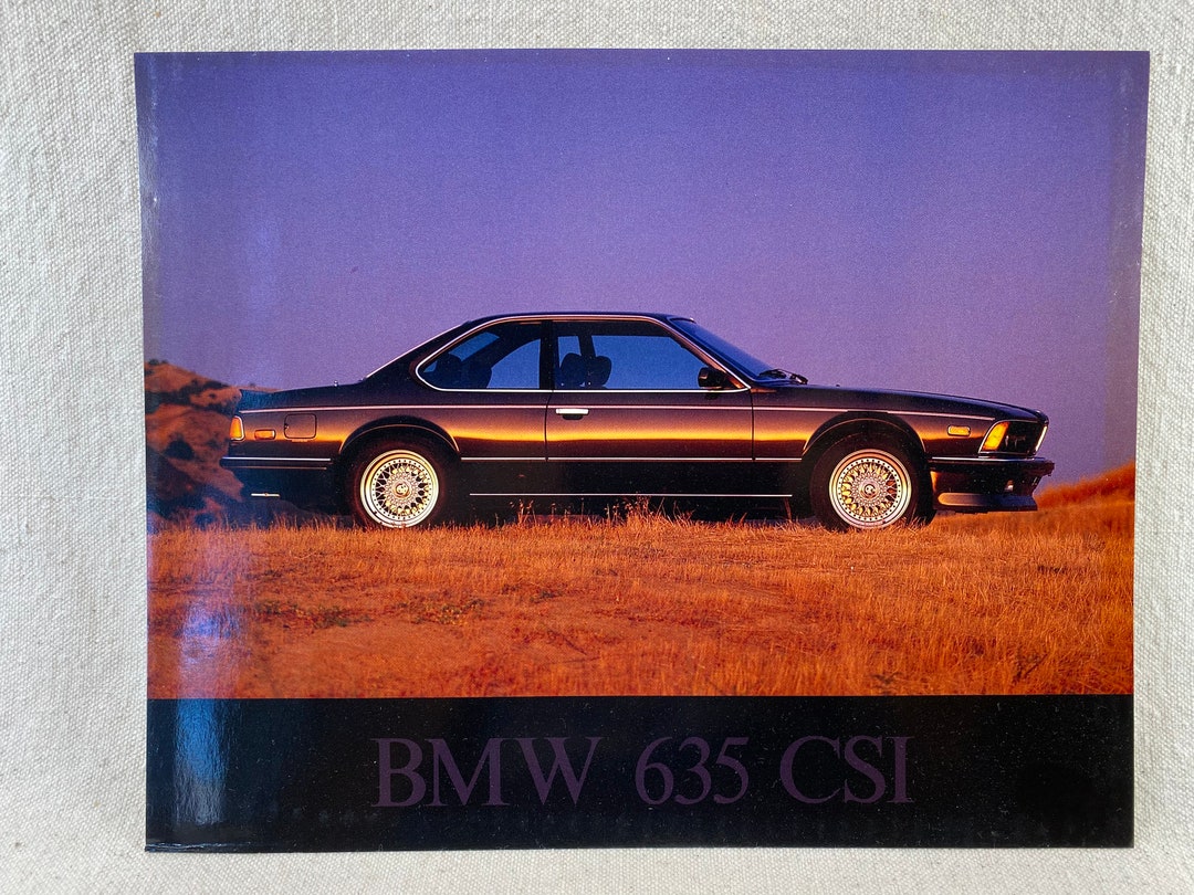 Vintage BMW 635csi 8x10 Color Photo Print by Bruce Wagner for Autobahn ...