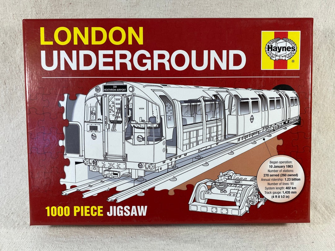 1000-piece London Underground Jigsaw Puzzle by Haynes UK Wireframe Tube ...