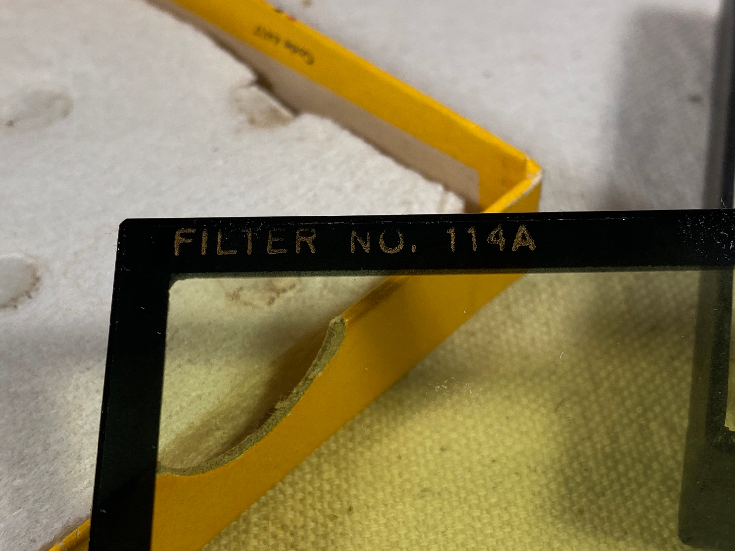 Rare Vintage Kodak 3x3 Square Glass Wratten Filter 114A w Box | Etsy