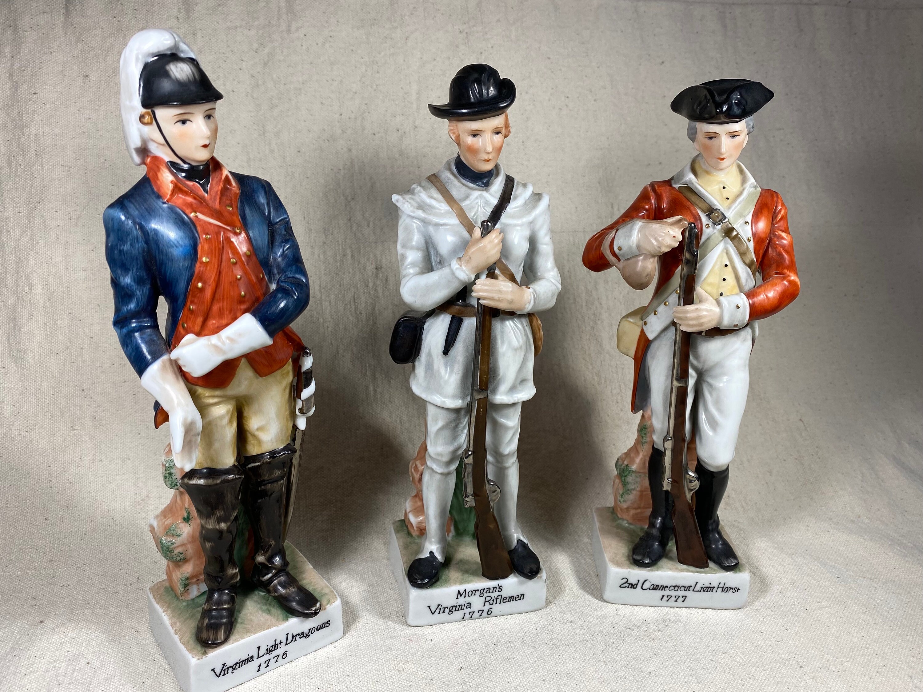 Vintage Revolutionary War Soldier Porcelain Figurines Andrea | Etsy