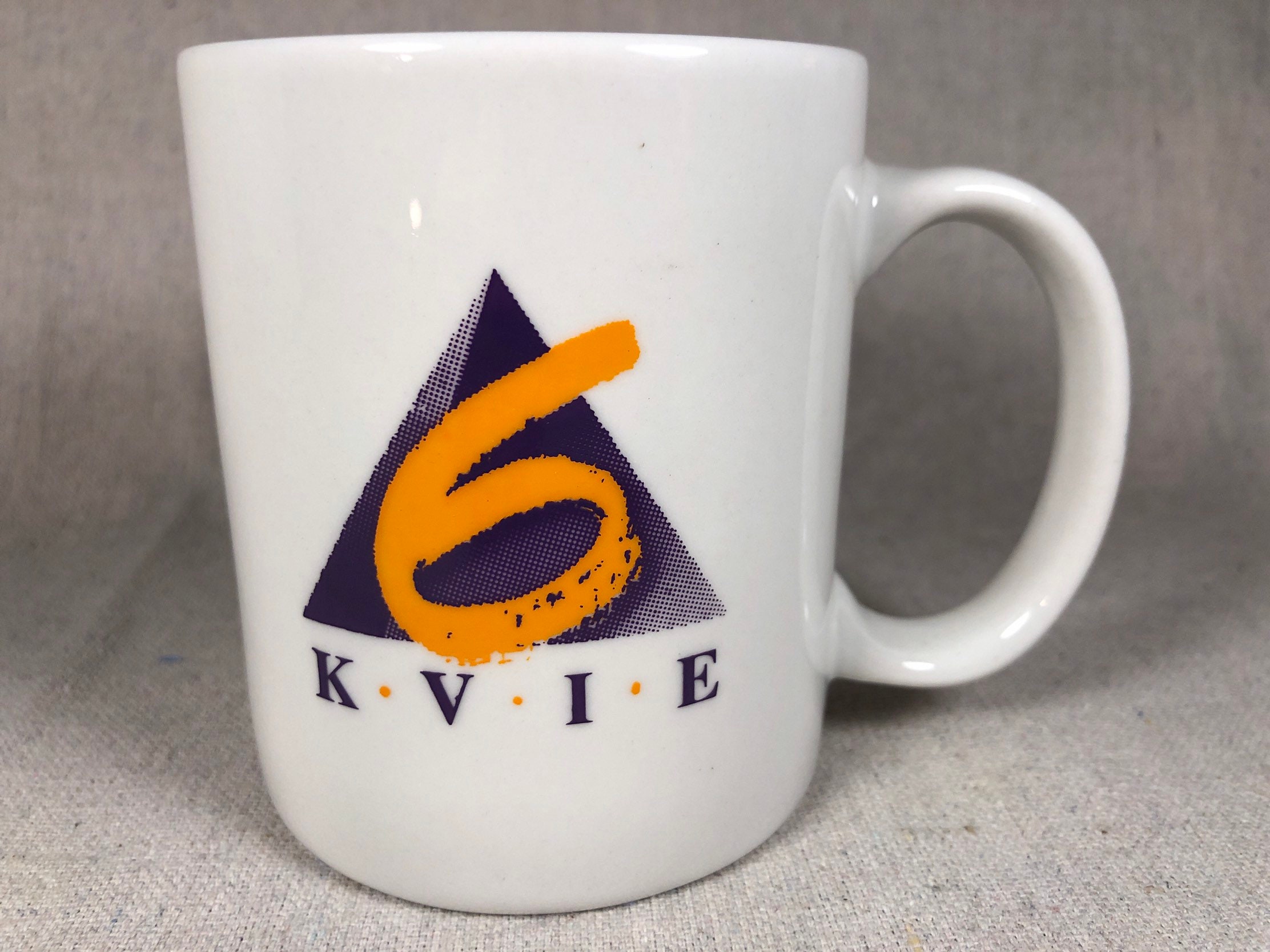 Vintage KVIE Sacramento PBS TV Station Logo Coffee Mug White | Etsy