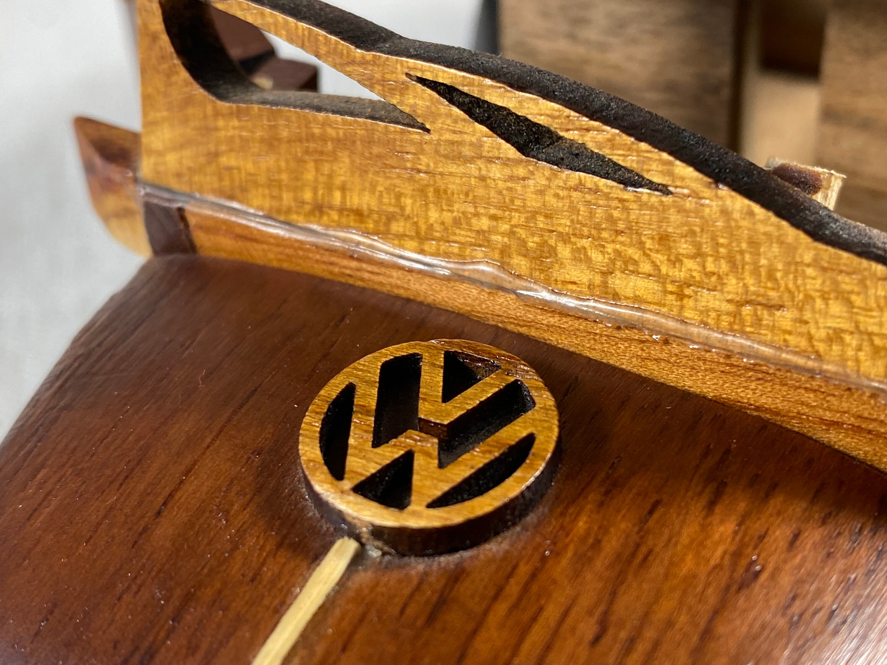 Art & Collectibles Vintage Volkswagen Beetle Carved Wood Model ...