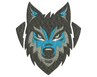 Wolf applique | Etsy