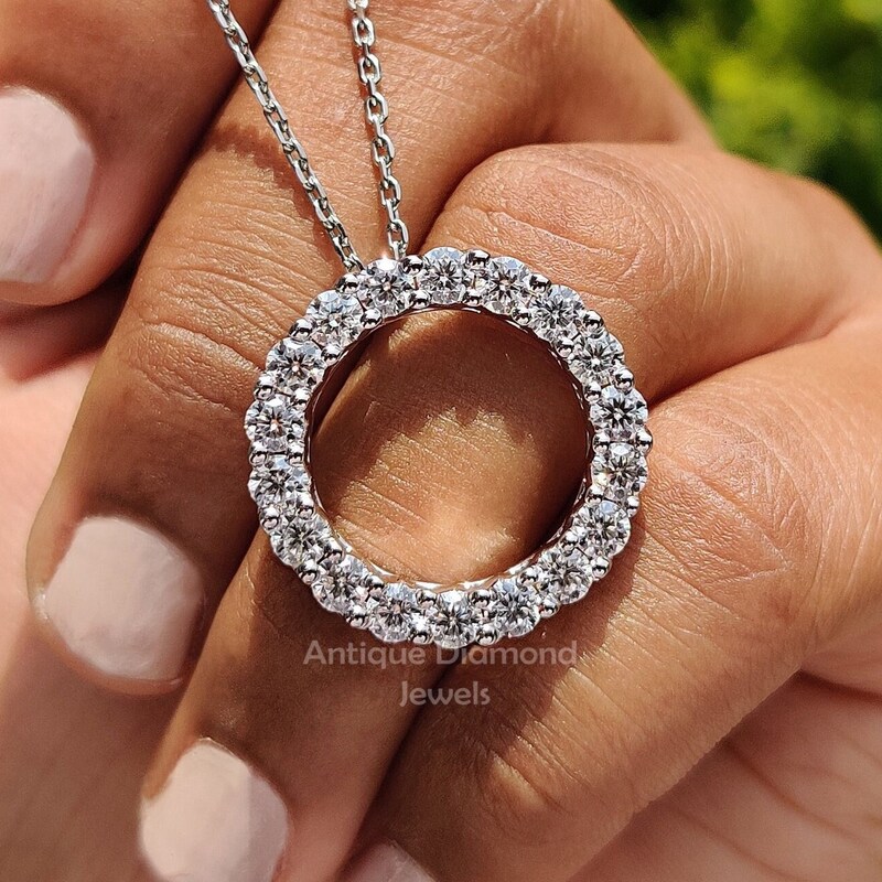 Moissanite Pendant - Etsy