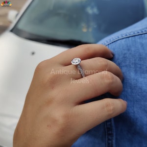 Cathedral Bezel Engagement Ring Sparkling With Classic 1.38 TCW Round ...