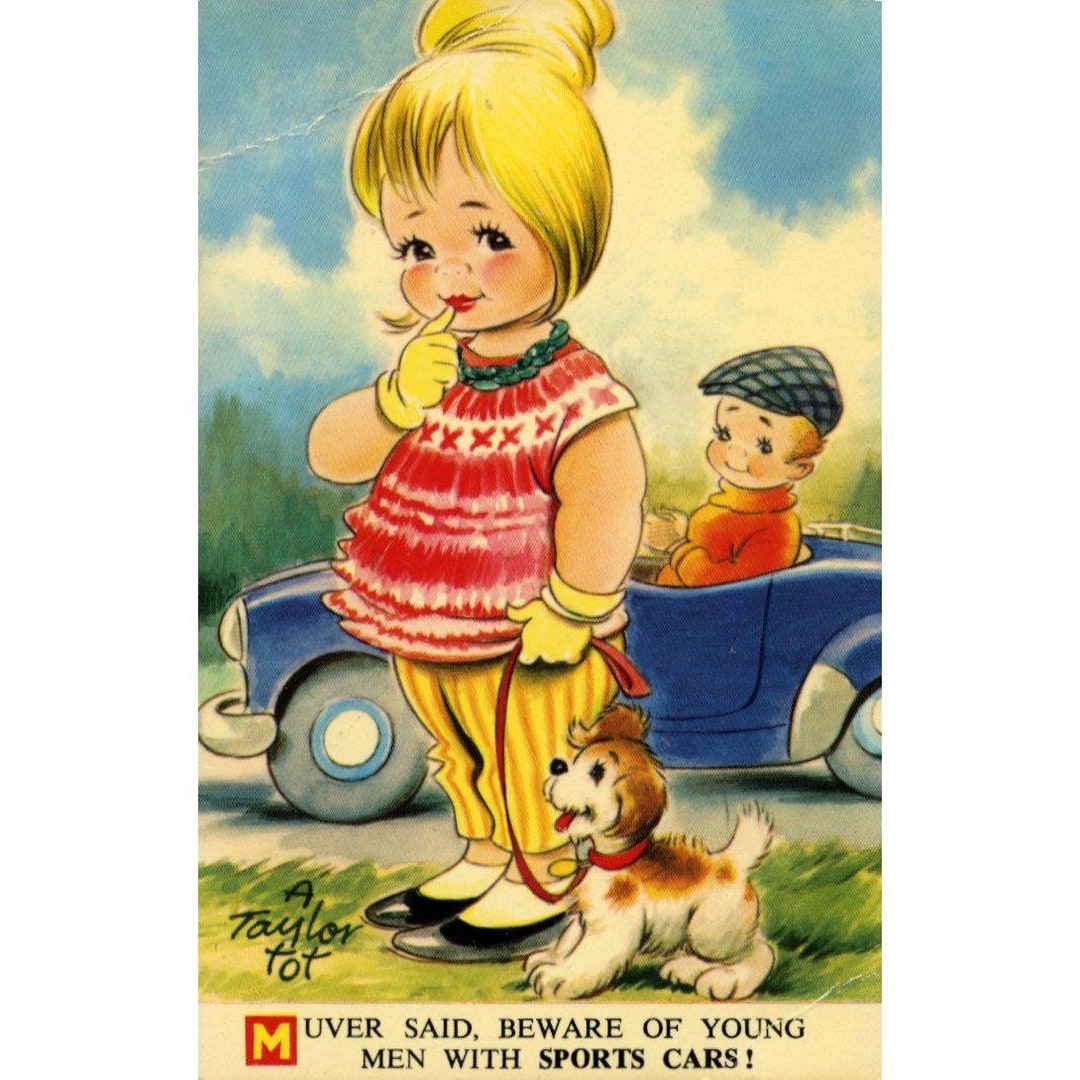 Vintage Bamforth Taylor Tots Series Sweetheart Postcard, Vintage ...