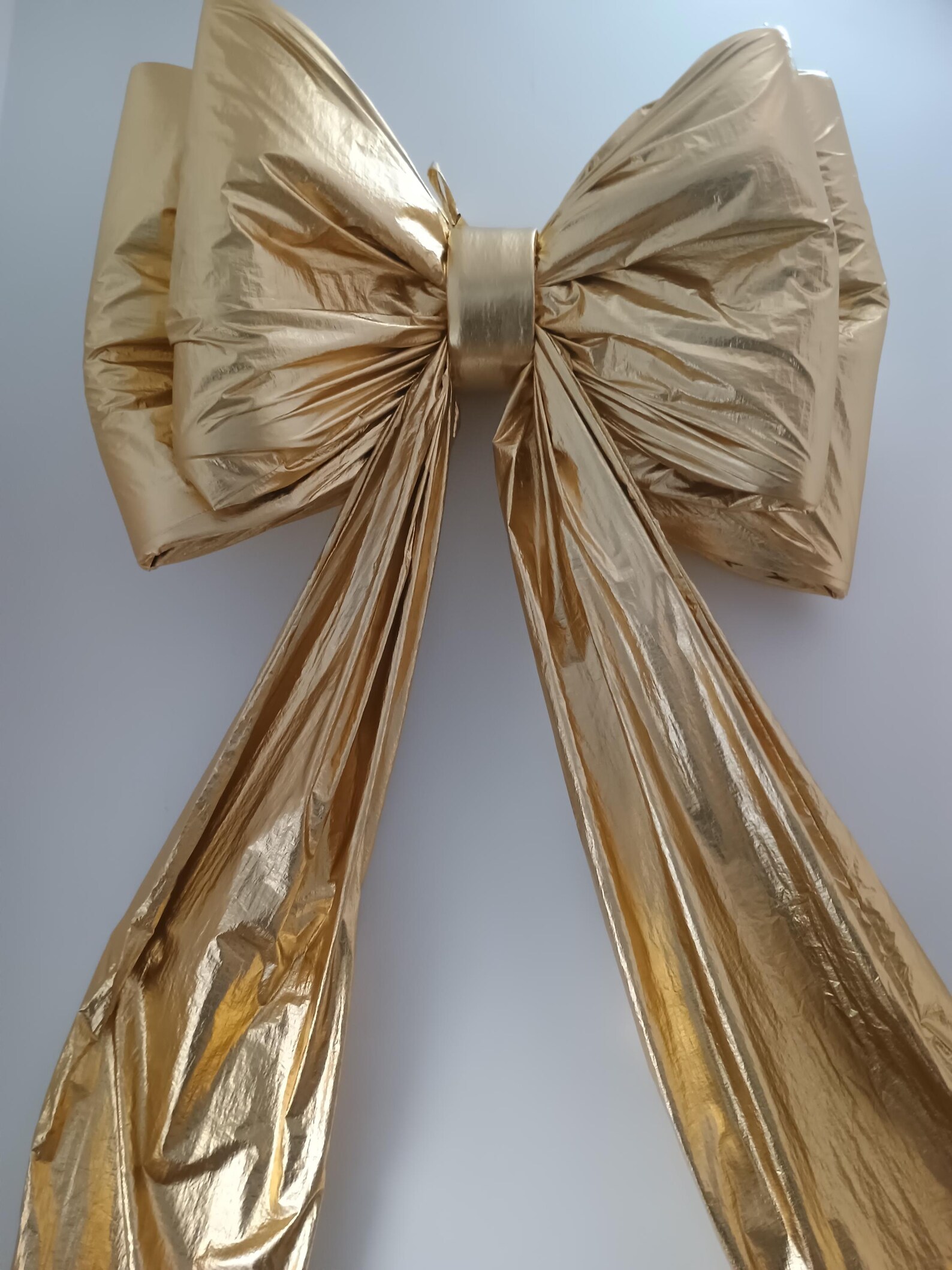 Oversized Bow Christmas Tree Topper Party Decor XXXL Oversized Golden ...